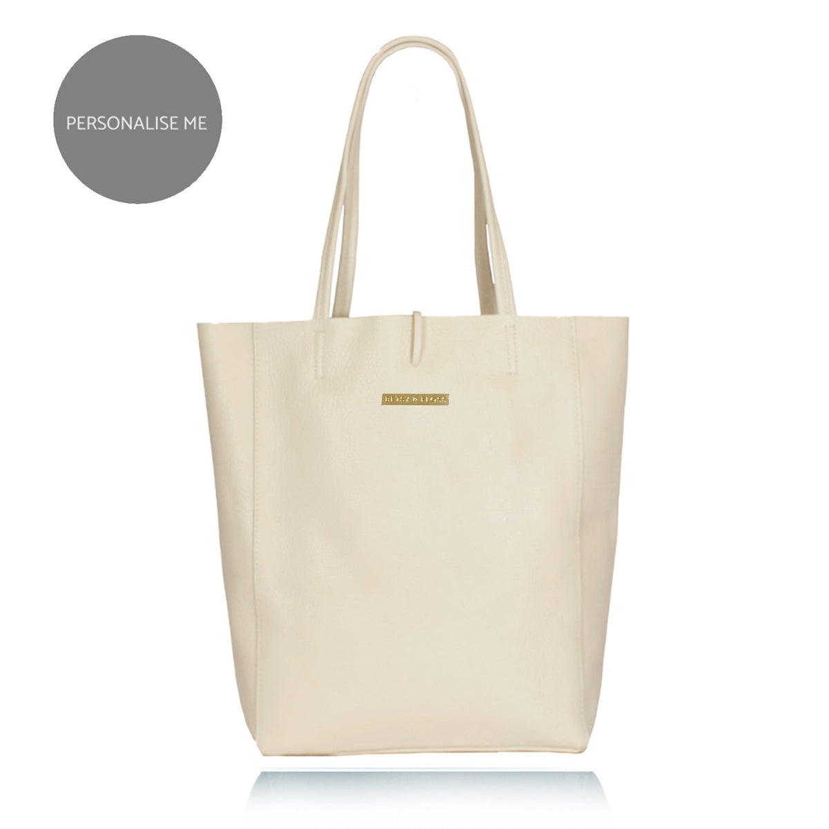 Milan - Soft Leather Tote Bag in Cream | Betsy & Floss – Betsy & Floss